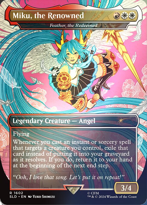 Miku, the Renowned - Feather, the Redeemed (Rainbow Foil)
