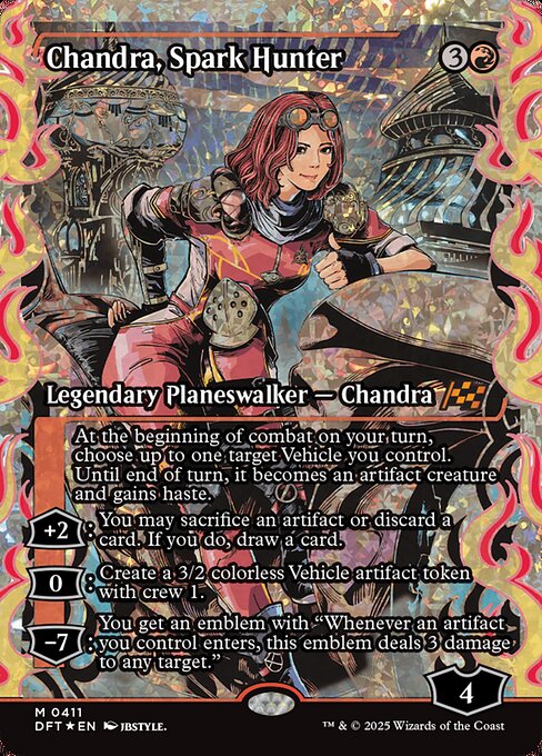 DFT: Chandra, Spark Hunter (Showcase) (Fracture Foil)