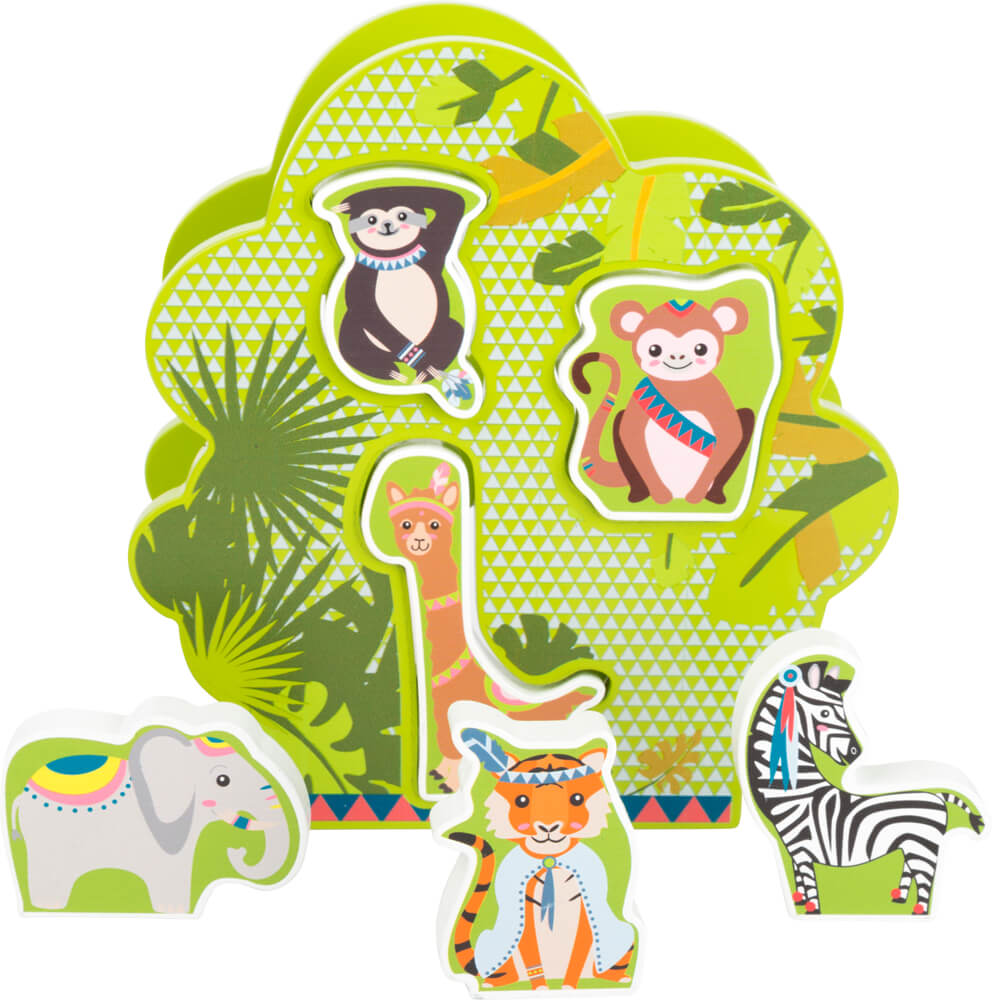 Animal Shape Sorting Game Jungle Theme